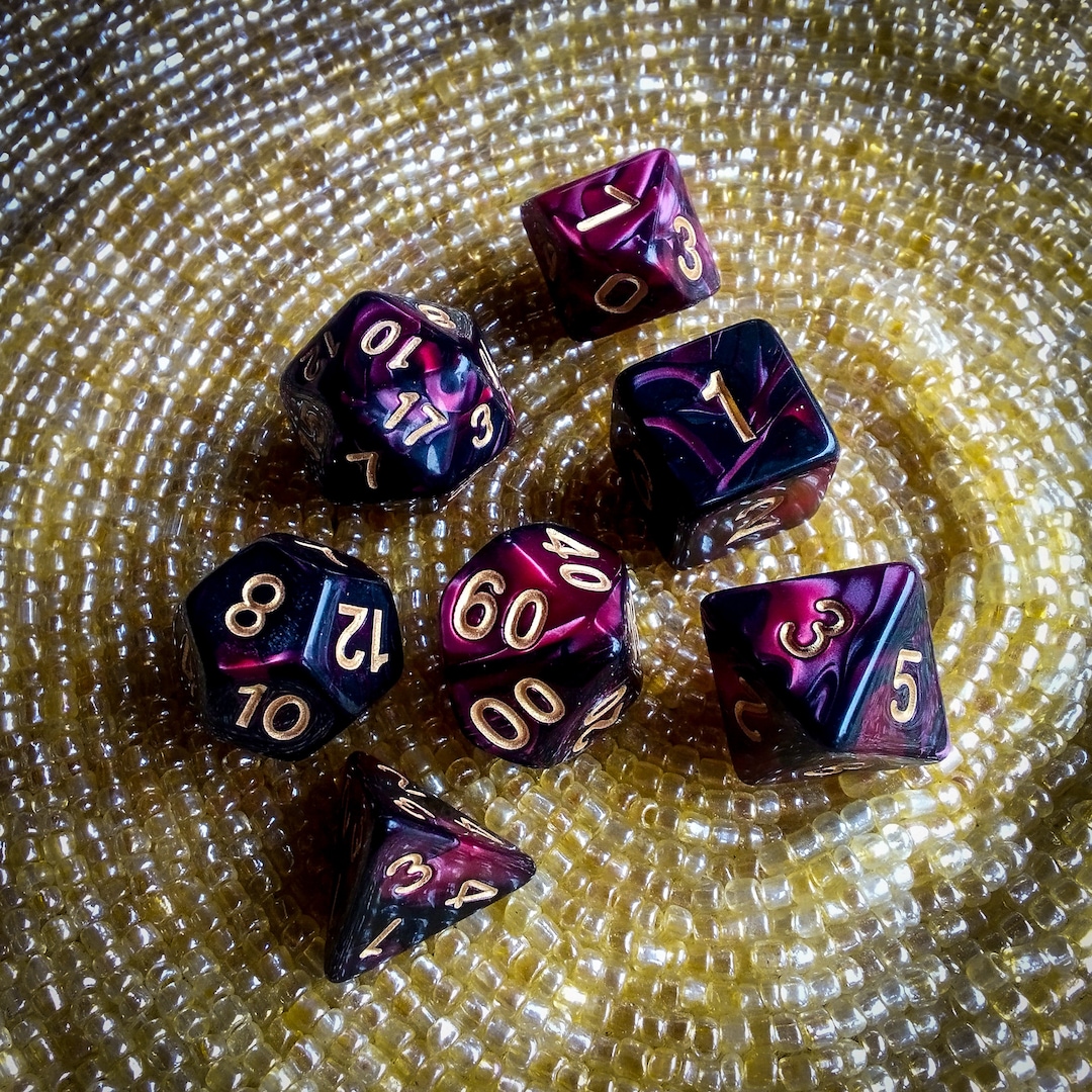 Vorpal Pour Acrylic Dice DND Set - Etsy