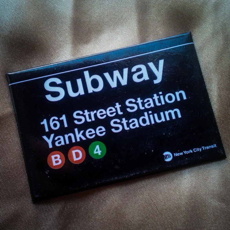 NYC Subway Yankee Stadium Magnet - Etsy