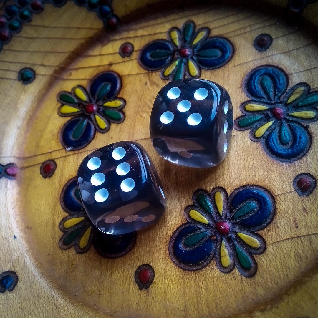 Dark Smoke Pour Custom Miniature Jelly Dice Pair - Etsy