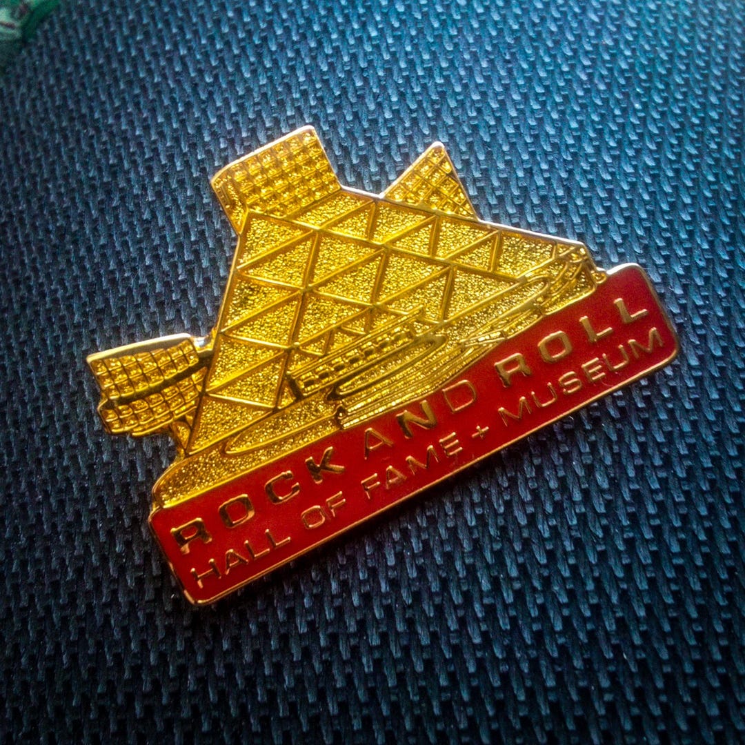 Vintage Rock and Roll Hall of Fame Enamel Pin - Etsy