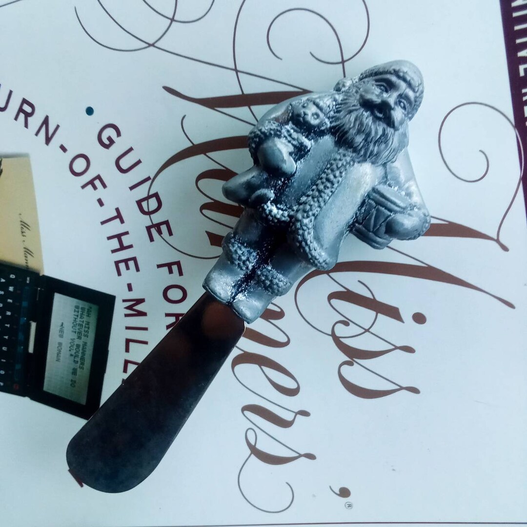 Pewter Santa Claus Cheese Knife - Etsy