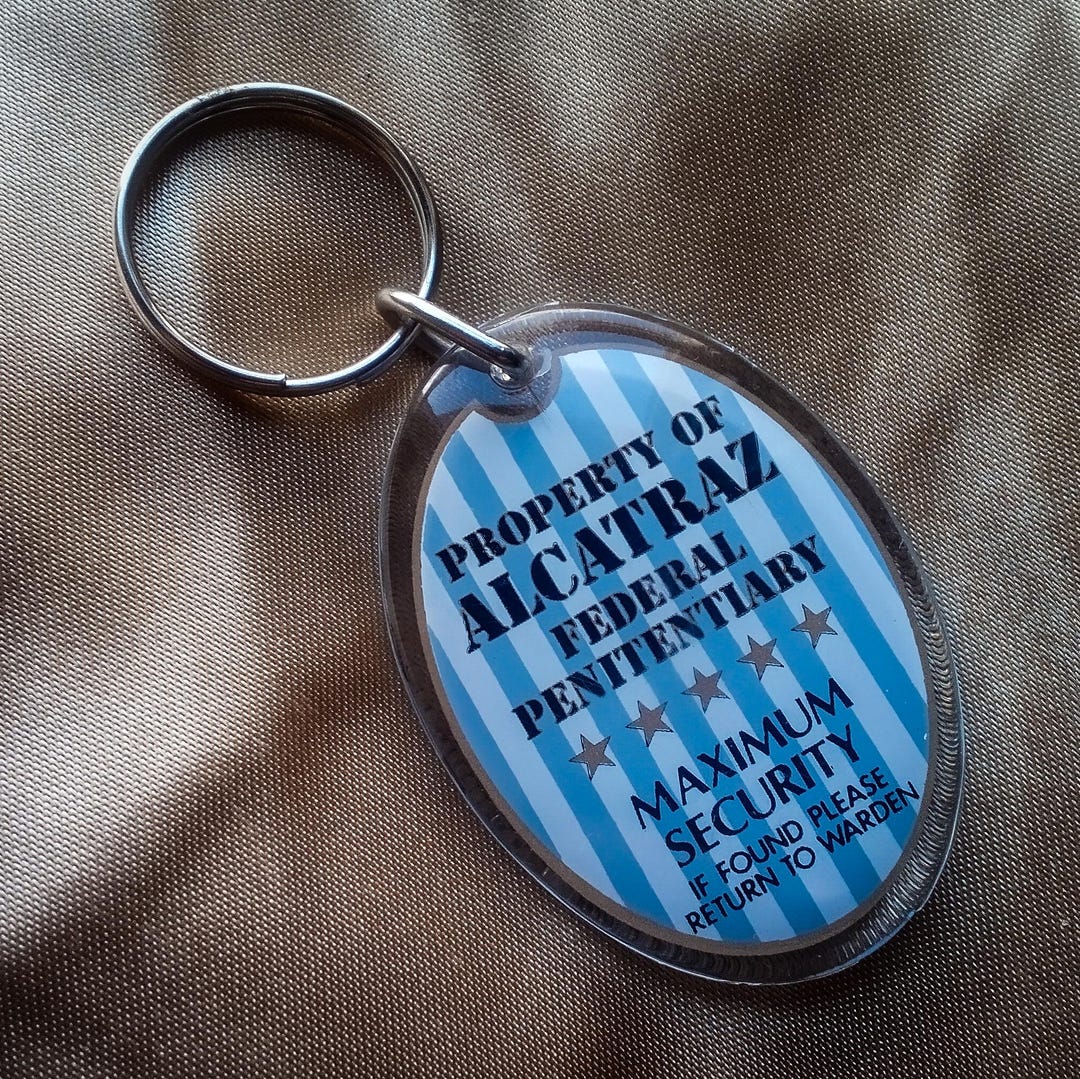 Alcatraz Penitentiary Maximum Security Keychain - Etsy