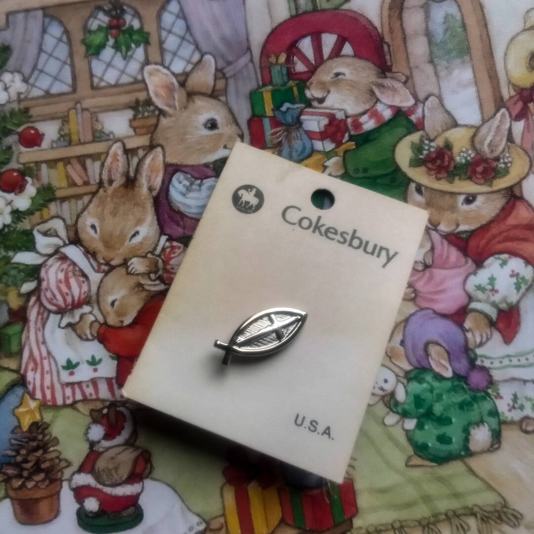 Vintage Cokesbury Ichthys Jesus Fish Pin - Etsy