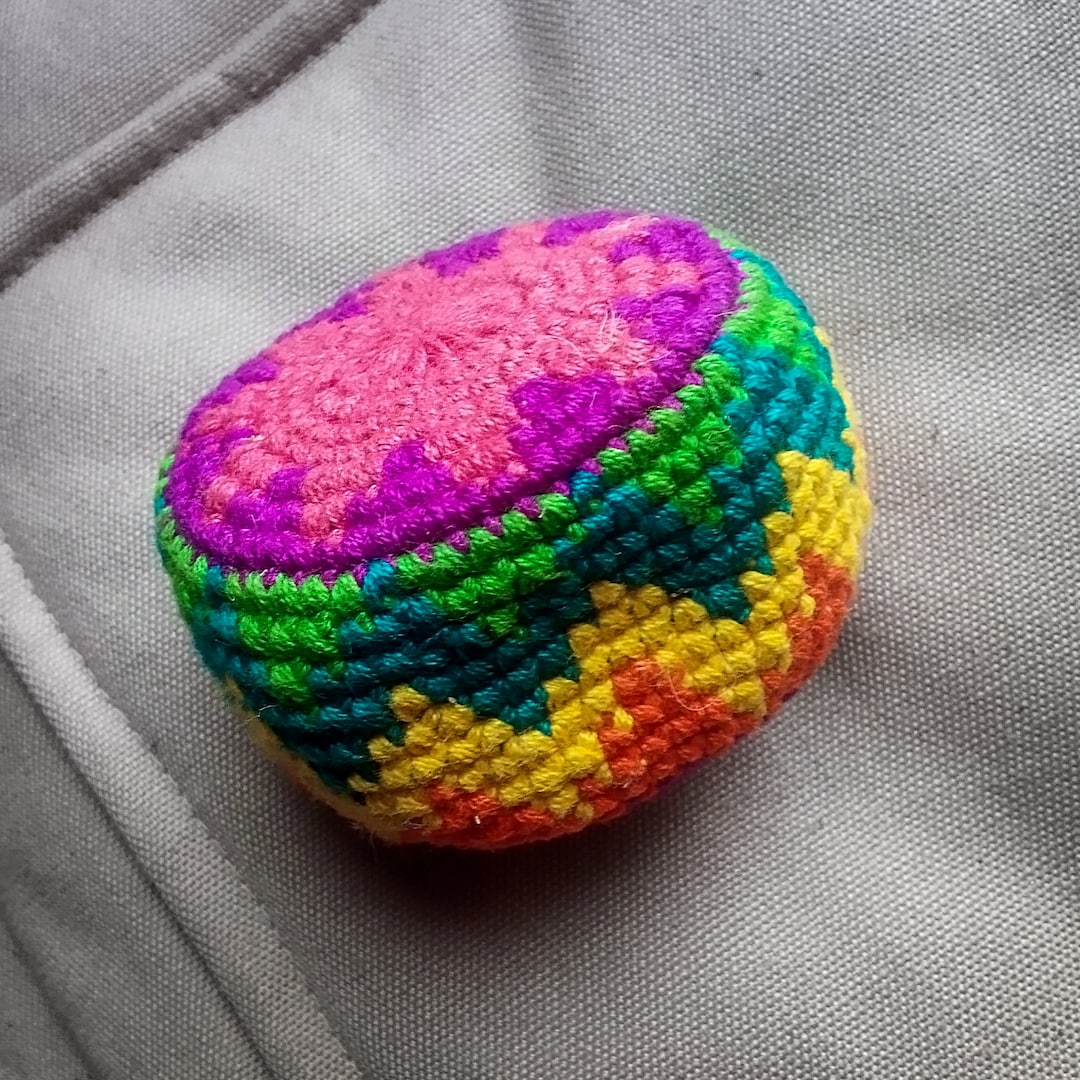 Vintage Rainbo Hacky Sack Guatemala - Etsy