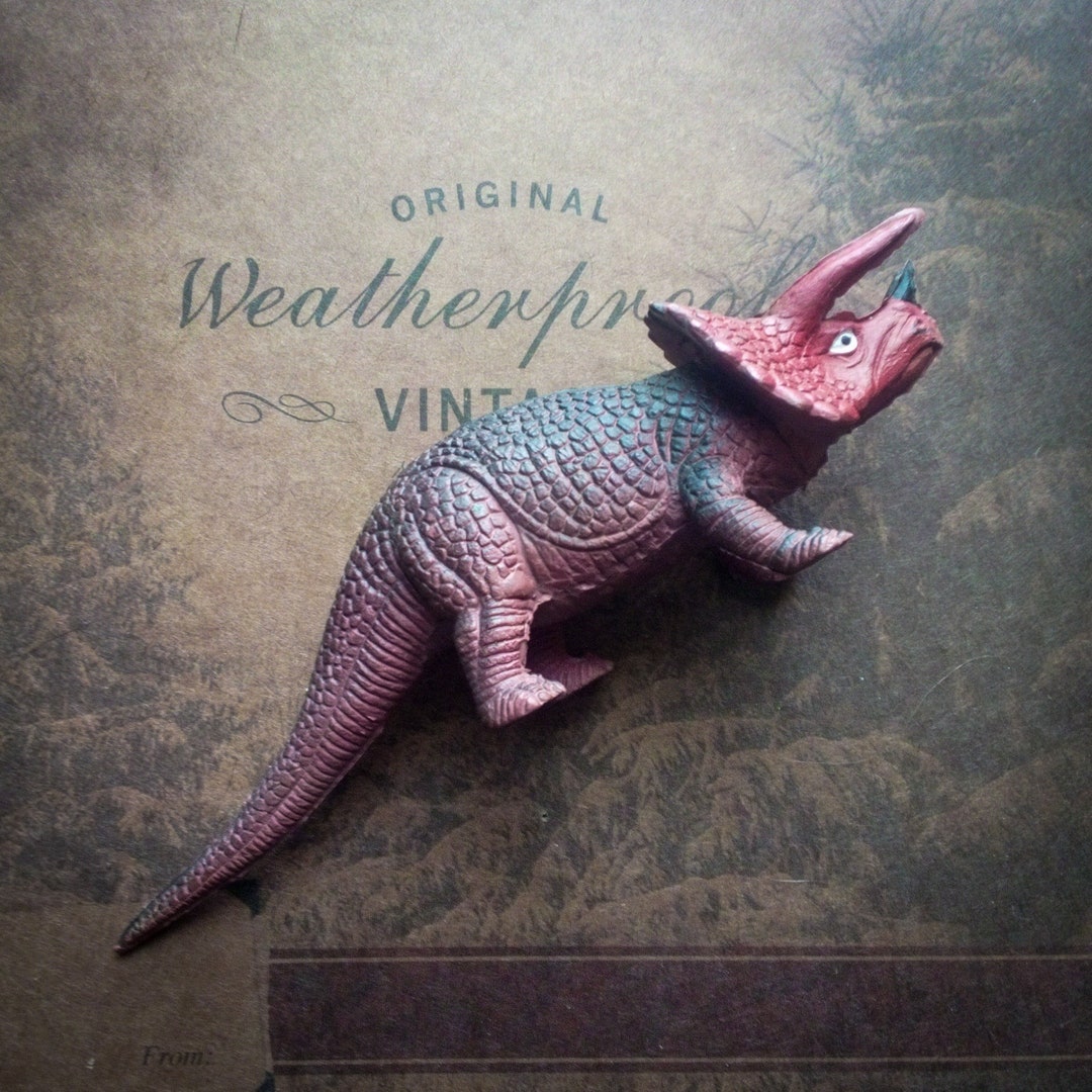 Vintage China Triceratops Vinyl Figure - Etsy