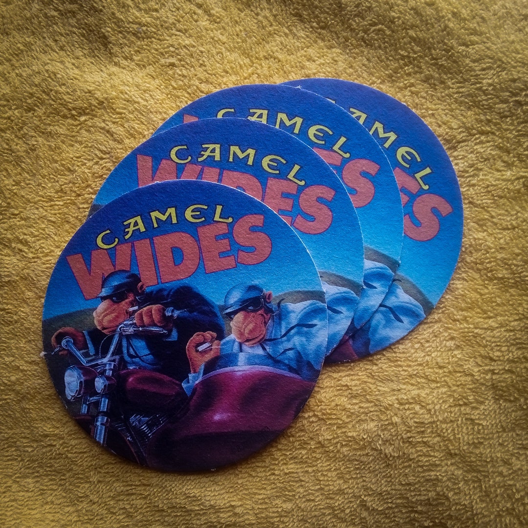 Vintage Joe Camel Wides Motorcycle Coaster Set - Etsy