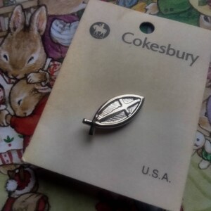 Vintage Cokesbury Ichthys Jesus Fish Pin - Etsy