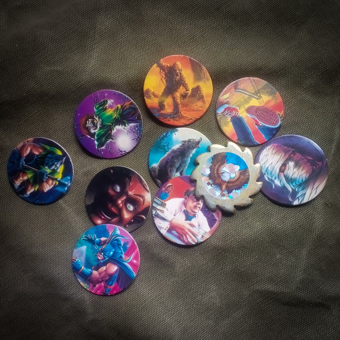 Vintage Goosebumps Pogs and Saw Slammer - Etsy