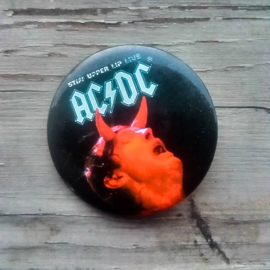 Acdc Stiff Upper Lip Devil Pin - Etsy