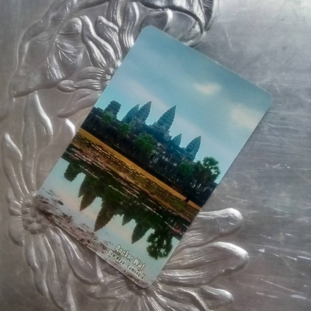 Vintage Angkor Wat Cambodia Refrigerator Magnet - Etsy