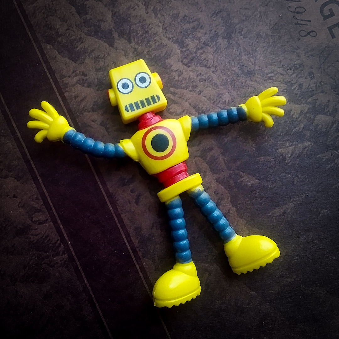 Vintage Wacky Robot Bendable Figure - Etsy