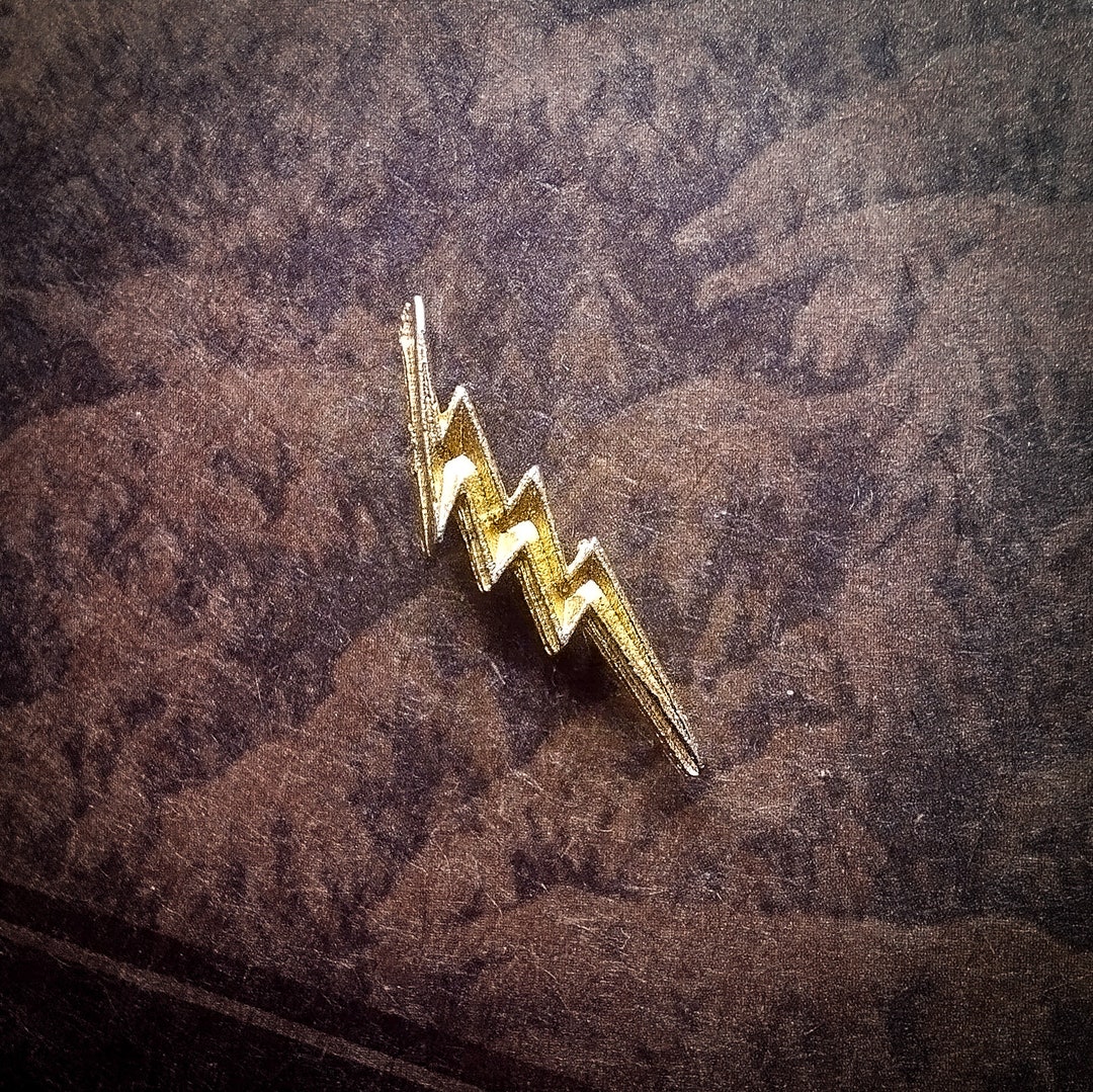The Flash Classic Lightning Bolt Pin - Etsy