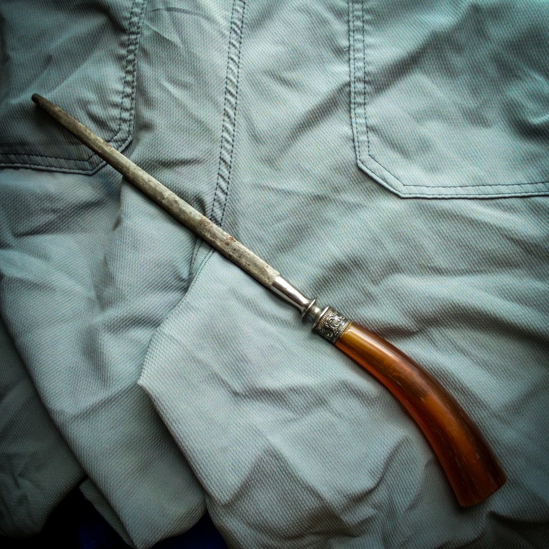 Antique Horn Handle Chef Honing Steel - Etsy