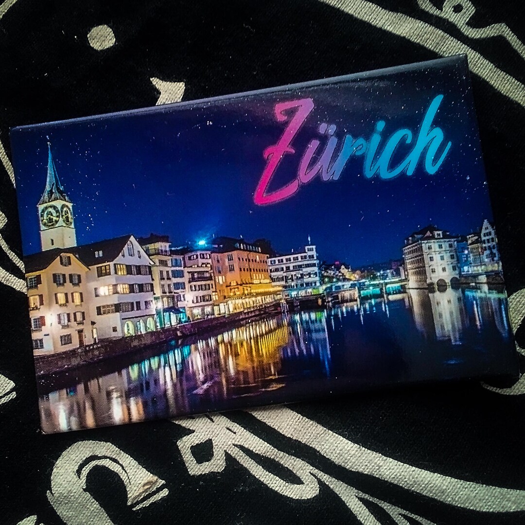 Zurich Switzerland Graphic Magnet - Etsy