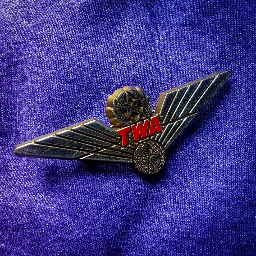 Vintage TWA Pilot Kids Wings Pin - Etsy