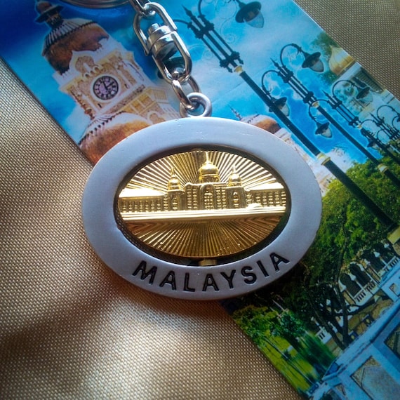 Official Kuala Lumpur Malaysia Spinner Keychain - Gem