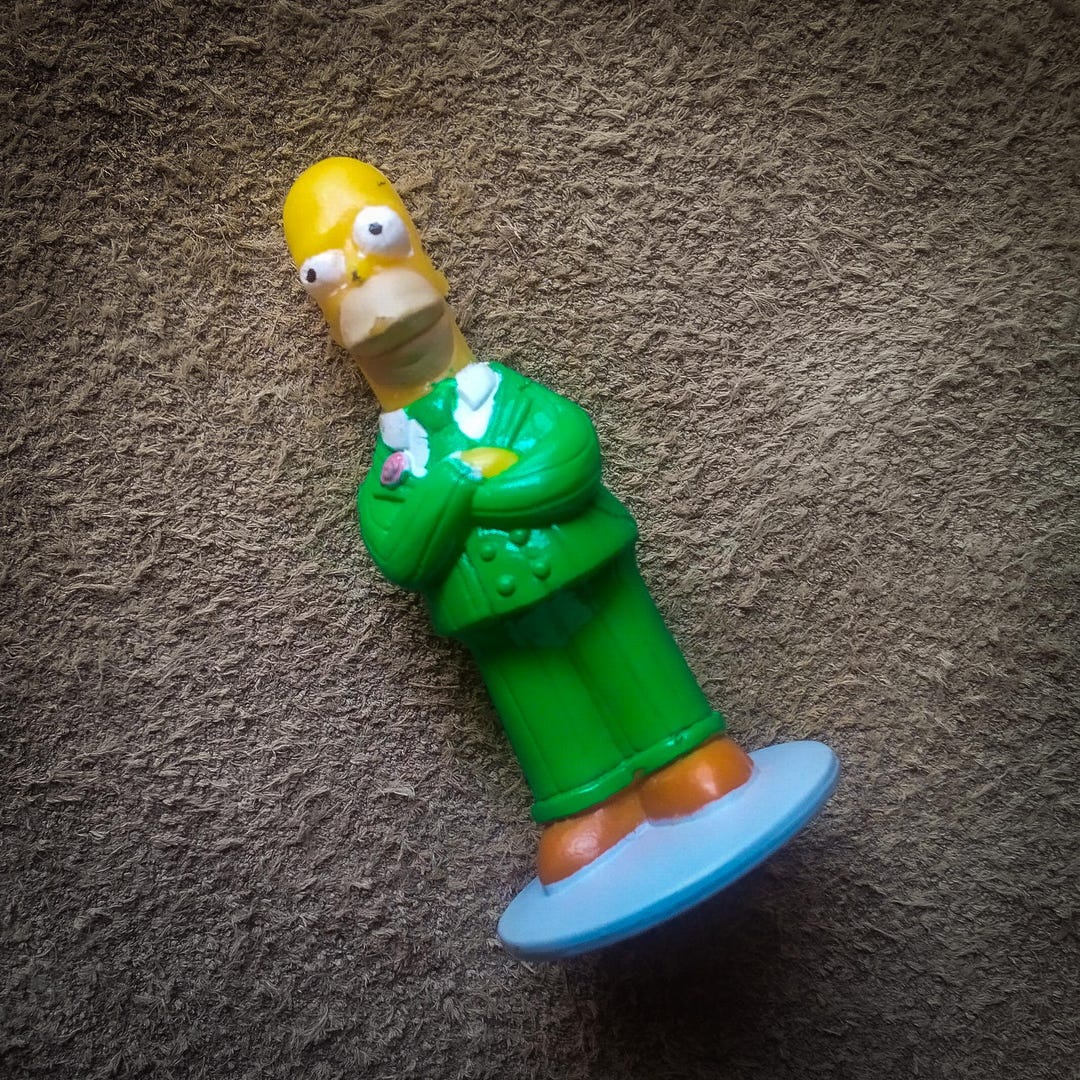Vintage Homer Simpson Business Miniature - Etsy
