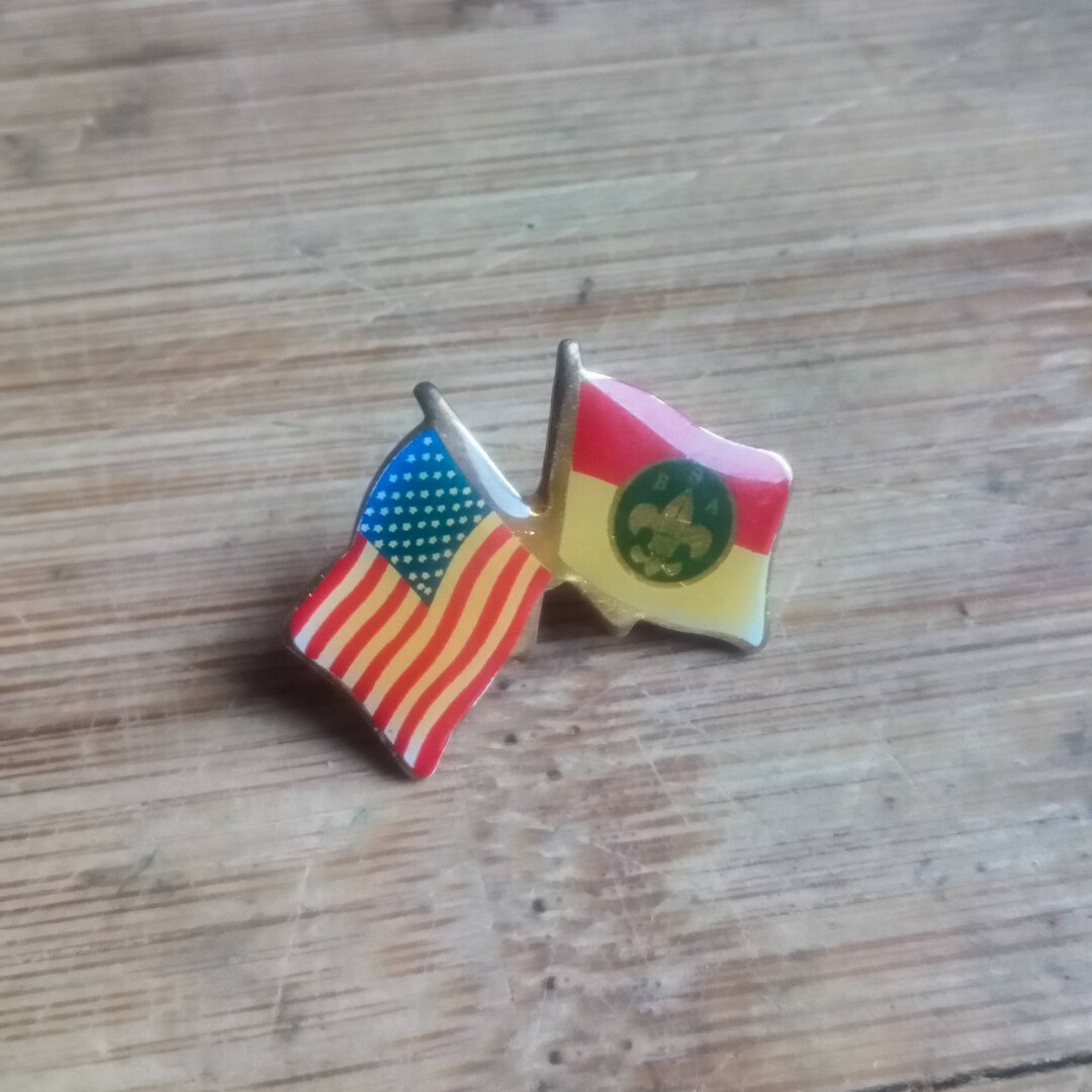 Boy Scouts American Flag Lapel Pin - Etsy