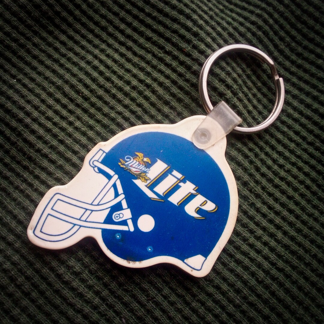 Vintage Miller Lite NFL Silicone Keychain - Etsy