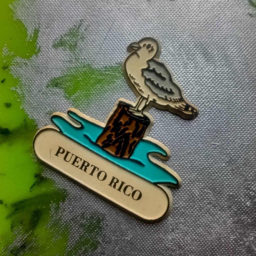 Puerto Rico Seagull Refrigerator Magnet - Etsy