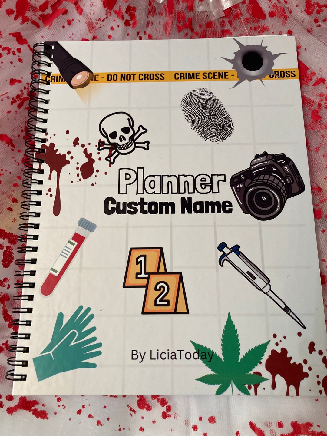 Forensic Science Custom Planner Personalized Csi Unique Undated Planner ...
