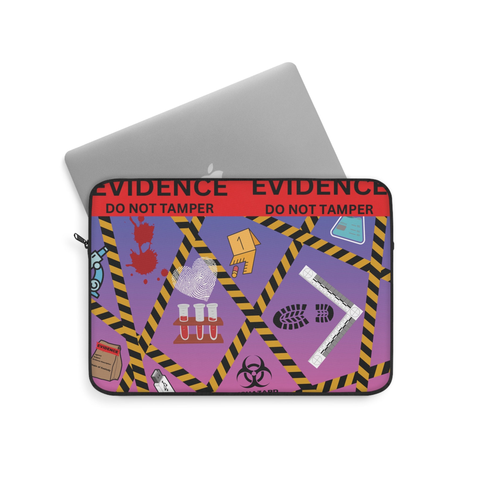 Forensics Crime Scene Evidence Laptop Sleeve Criminalist - Etsy