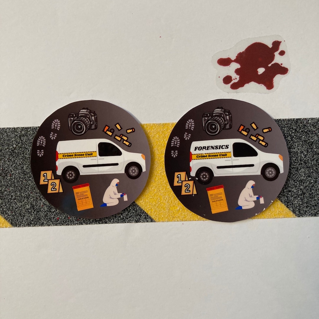 CSI Van Personalized Forensic Science Sticker Waterproof Forensics ...