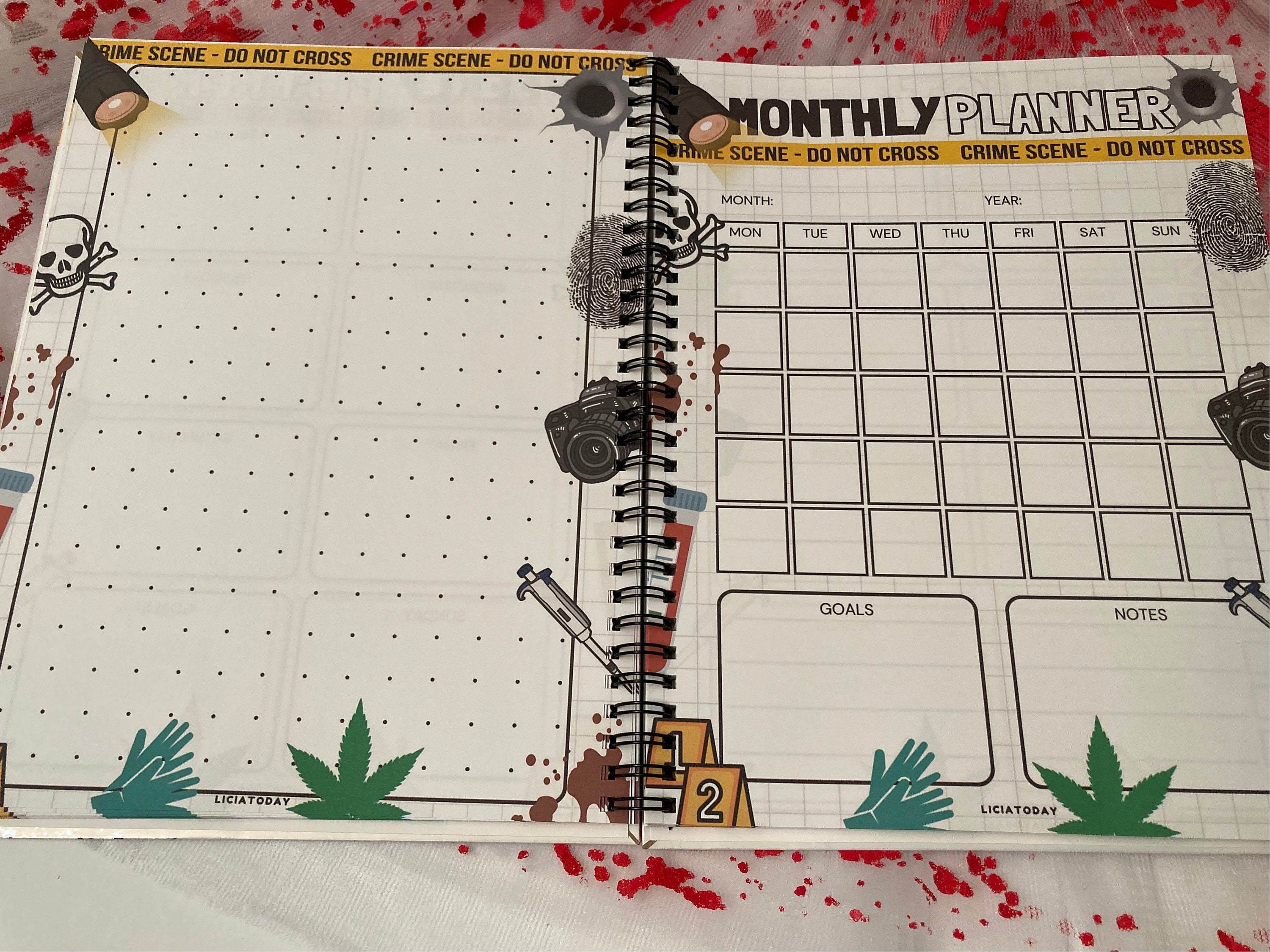 Forensic Science Custom Planner Personalized Csi Unique Undated Planner ...