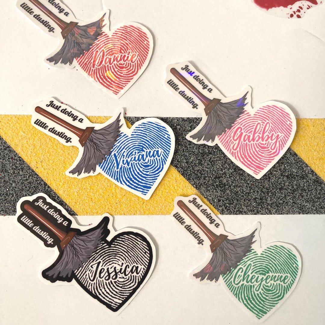 Personalized Fingerprint Heart Sticker: Forensic Science Gift - Etsy