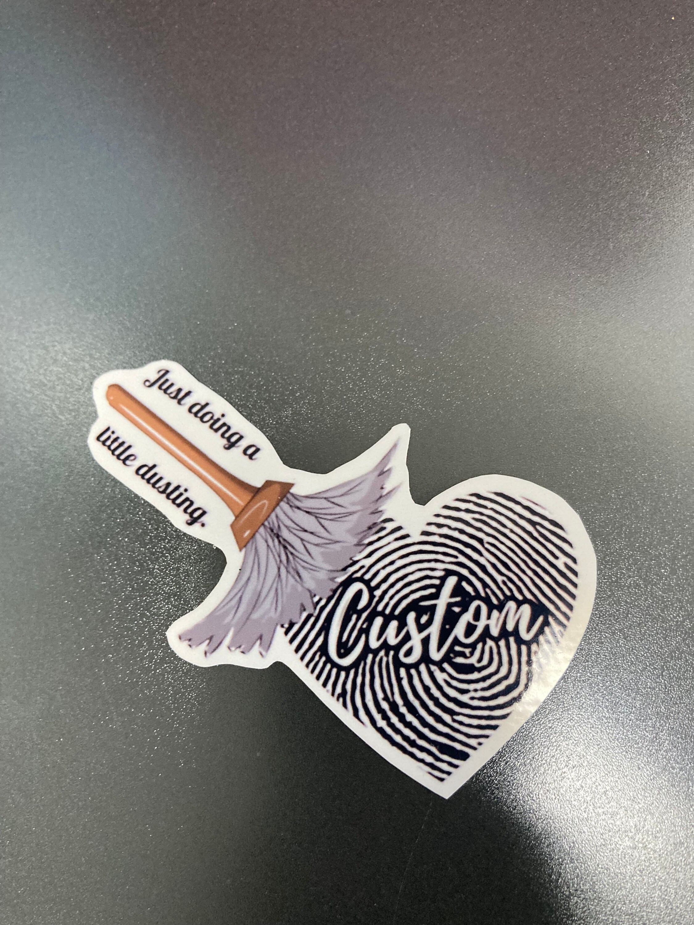 Personalized Fingerprint Sticker Custom Vinyl Stickers Waterproof ...
