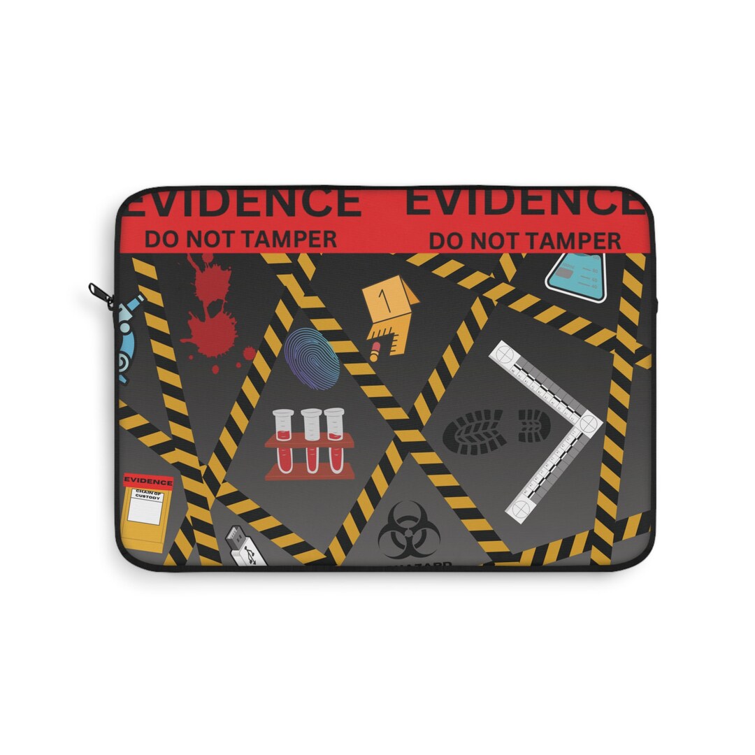 Forensic Science Evidence Laptop Sleeve Criminalist Unique Gift ...