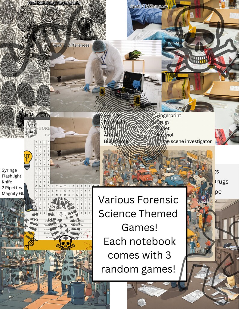 Crime Scene Science Hardcover Handmade Notebook Personalized Forensic ...