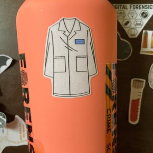 Forensics Stickers Gift Forensic Science Sticker Pack 22 Vinyl Sticker ...
