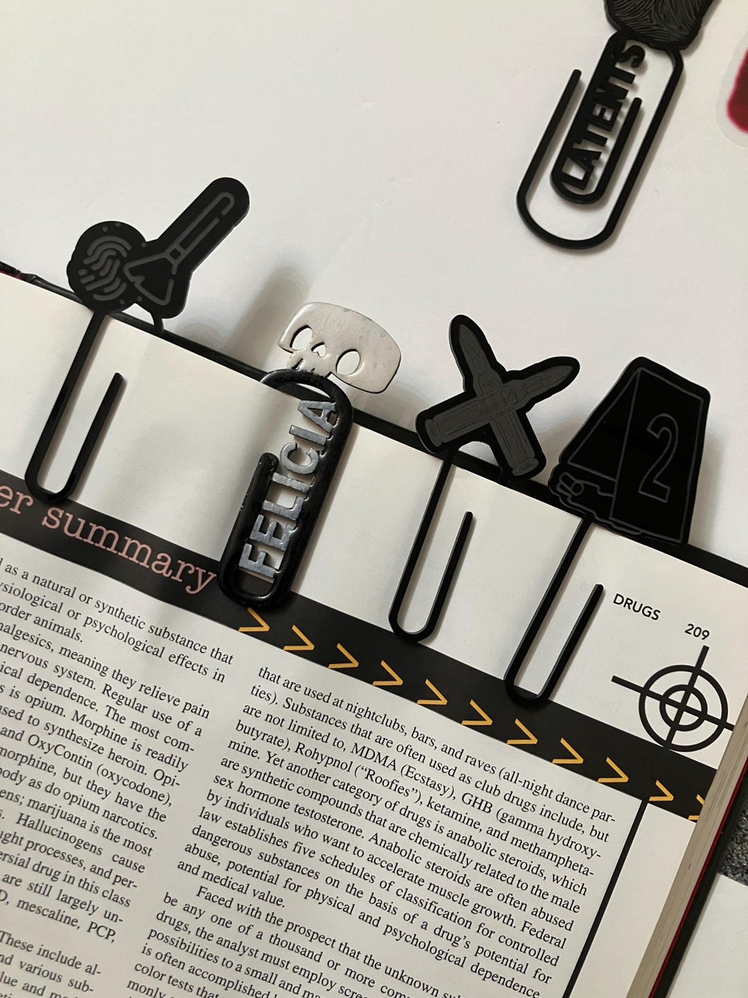 Forensic Science Bookmarks Personalized Crime Scene Bookmark Custom ...