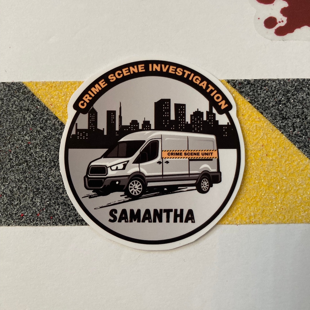 Personalized Crime Scene Van Sticker Vinyl Stickers Waterproof ...