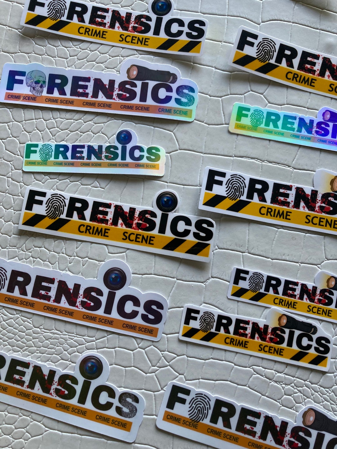 Forensics Stickers Waterproof CSI Gift Sticker Water Bottle - Etsy