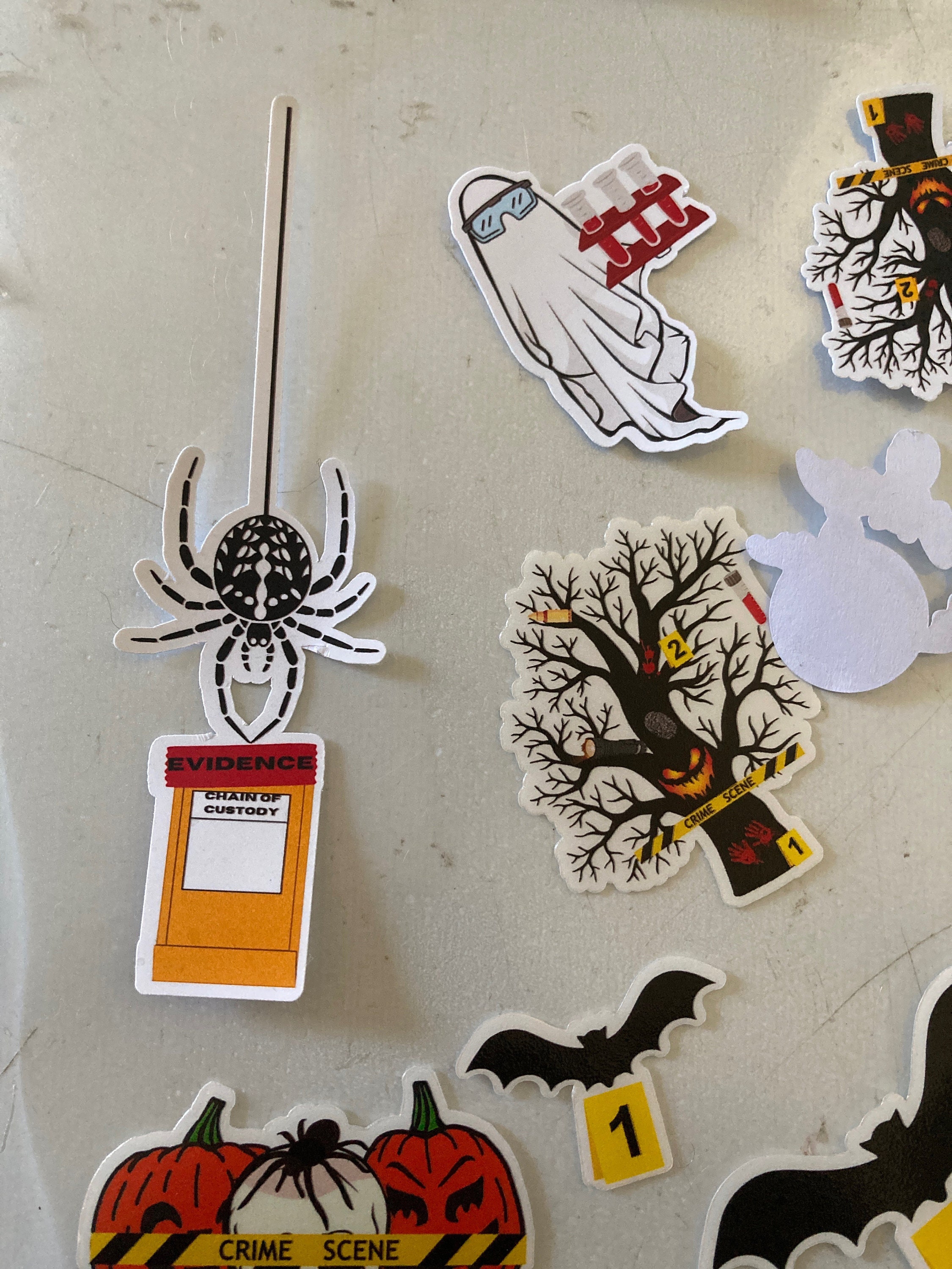 Forensics Stickers Halloween Forensic Science Gift Halloween Forensic ...