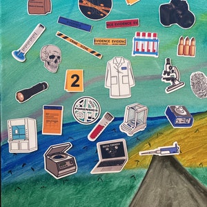 Forensics Sticker Pack: Crime Scene Investigator Gift, 28 Waterproof ...