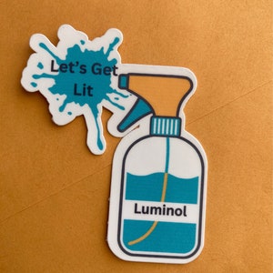 Forensic Science Sticker Gift Funny Forensics Stickers Lab Criminalist ...
