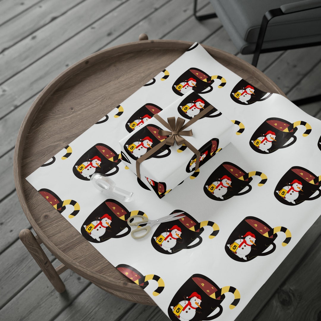 Forensics Christmas Snowman Hot Chocolate Gift Wrap Papers - Etsy