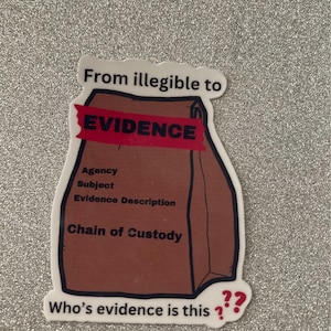 Forensic Science Sticker Gift Funny Forensics Stickers Lab Criminalist ...