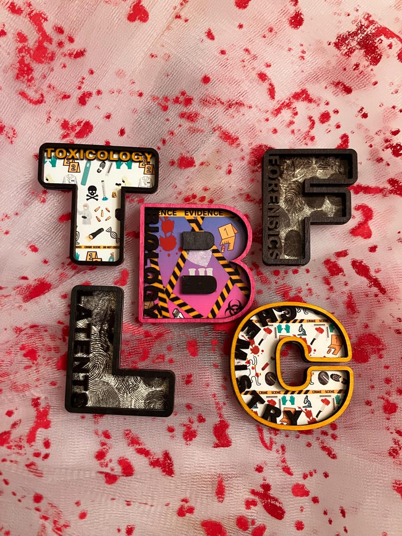 Forensic Science Disciplines Letter Magnet CSI Gift - Etsy