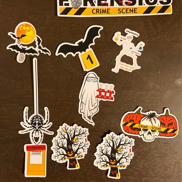 Crime Scene Stickers - Etsy