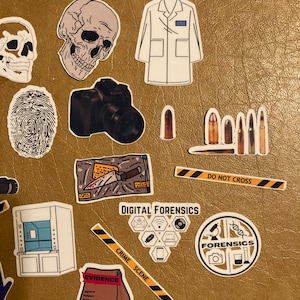 Forensics Stickers Gift Forensic Science Sticker Pack 22 Vinyl - Etsy