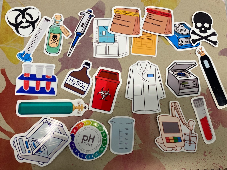 Forensic Toxicology Chemistry Stickers Gift Forensic Science Pack 22 ...