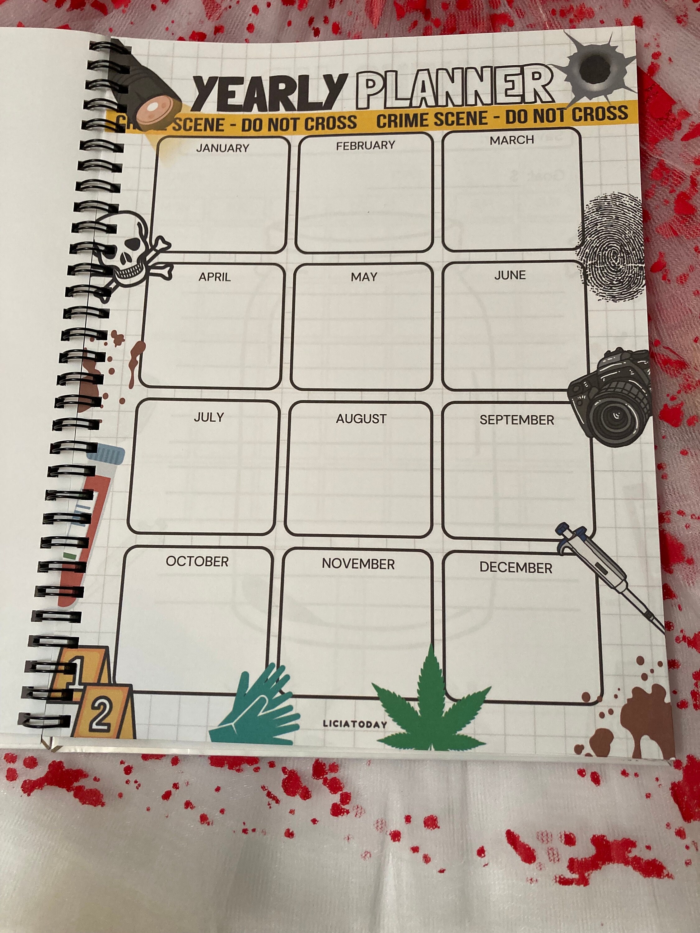 Forensic Science Custom Planner Personalized Csi Unique Undated Planner ...