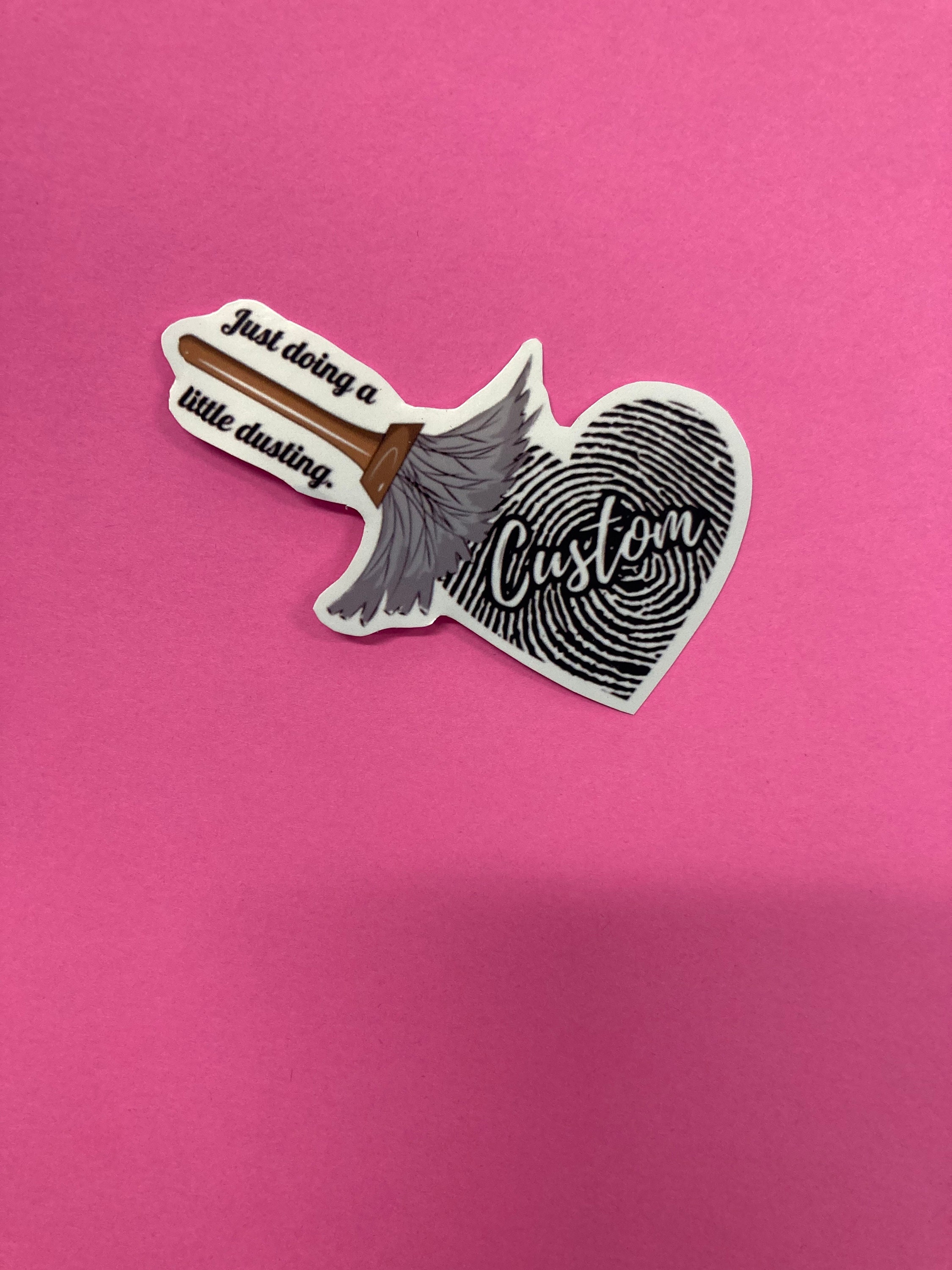 Personalized Fingerprint Sticker Custom Vinyl Stickers Waterproof ...