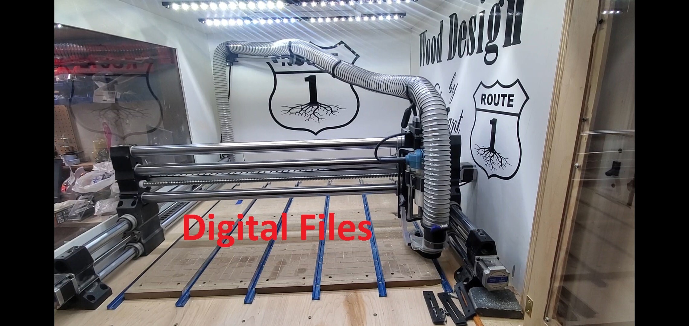 Onefinity Cnc Wall Mounted Swivel Boom Digital Files Etsy