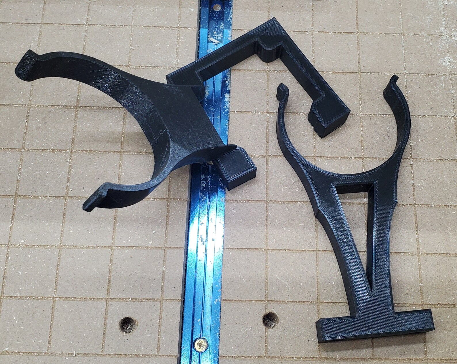 Onefinity Cnc 2 5 Inch Dual Vacuum Support Digital File Only Stl Etsy