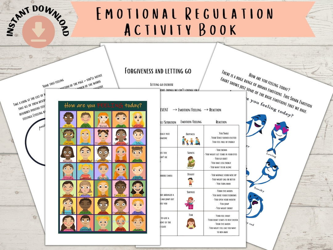 Self-regulation and Mindfulness for Kids Journal, Emotional ...